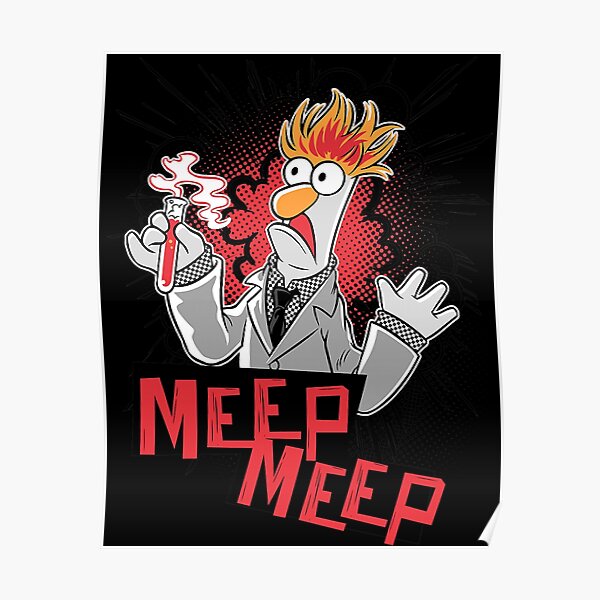 "The Muppets Beaker Meep Meep" Poster for Sale by lozito71uzdj | Redbubble