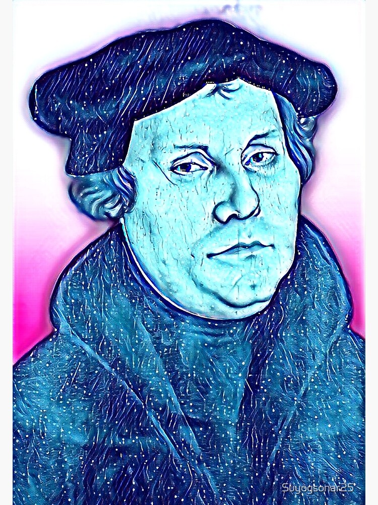 Póster for Sale con la obra «Obra de Martín Lutero | Retrato de Martín ...