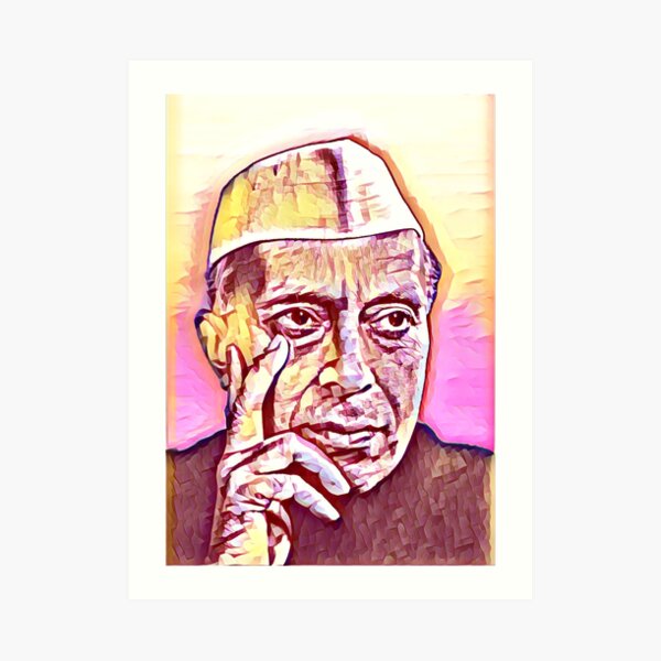 "Jawahar Lal Nehru Artwork | Jawaharlal Nehru Portrait | Jawahar Lal ...