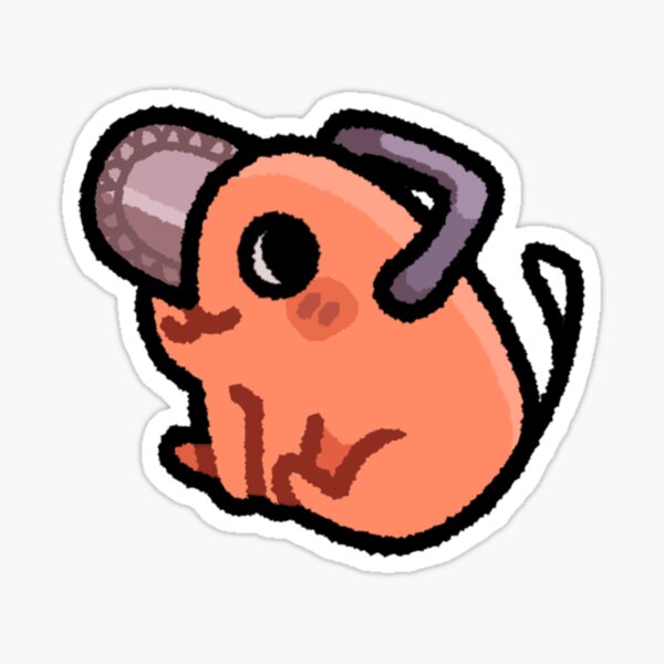 "Pochita" Sticker for Sale by sleepy-pastels | Redbubble