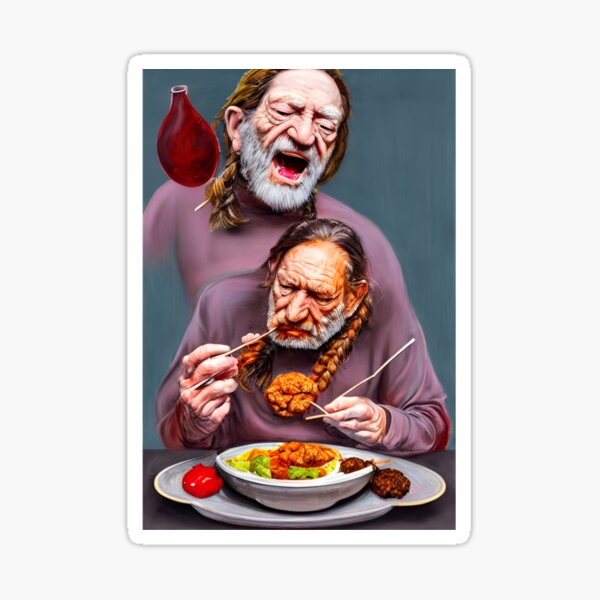 "Willie Eating Meatball - Stories" Sticker for Sale by JOSHUAPARR ...