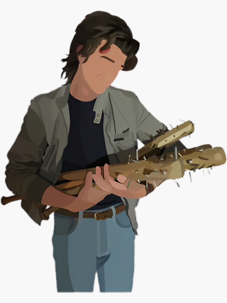 "Steve Harrington with his baseball bats - Stranger Things" Sticker for ...
