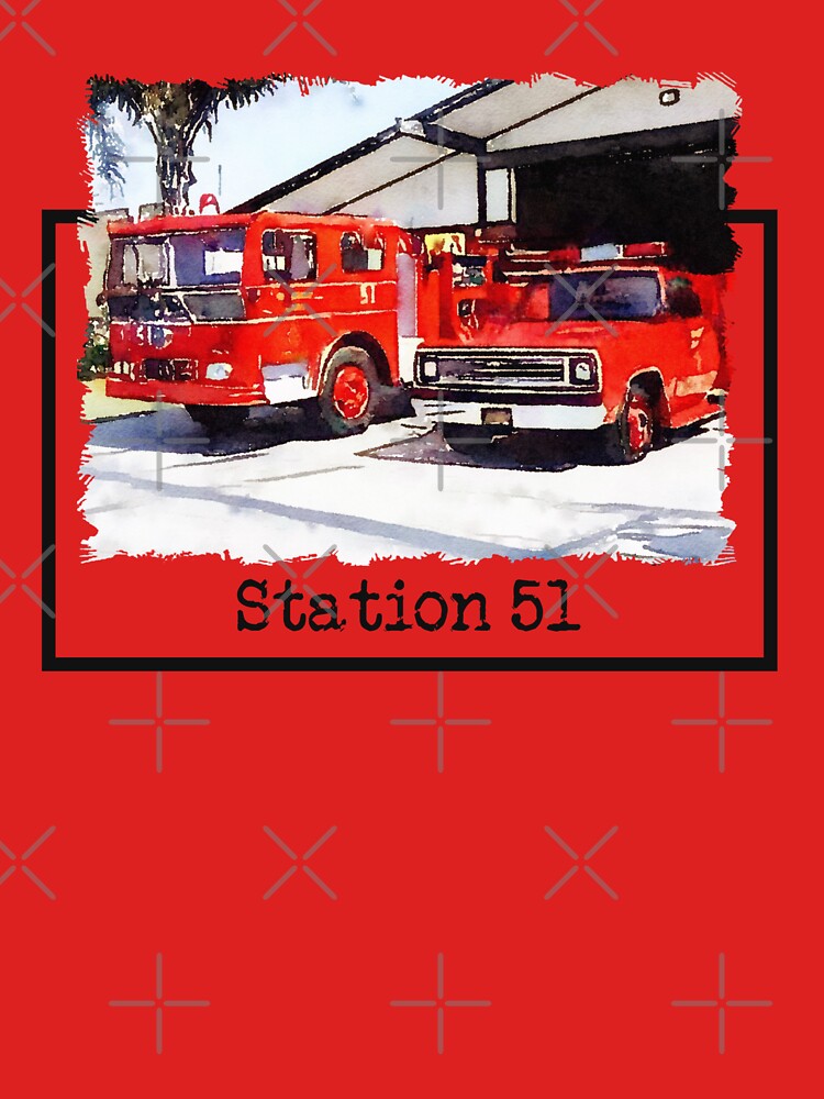 "Fire Station 51, Emergency TV Show, Firetruck" T-shirt for Sale by ...