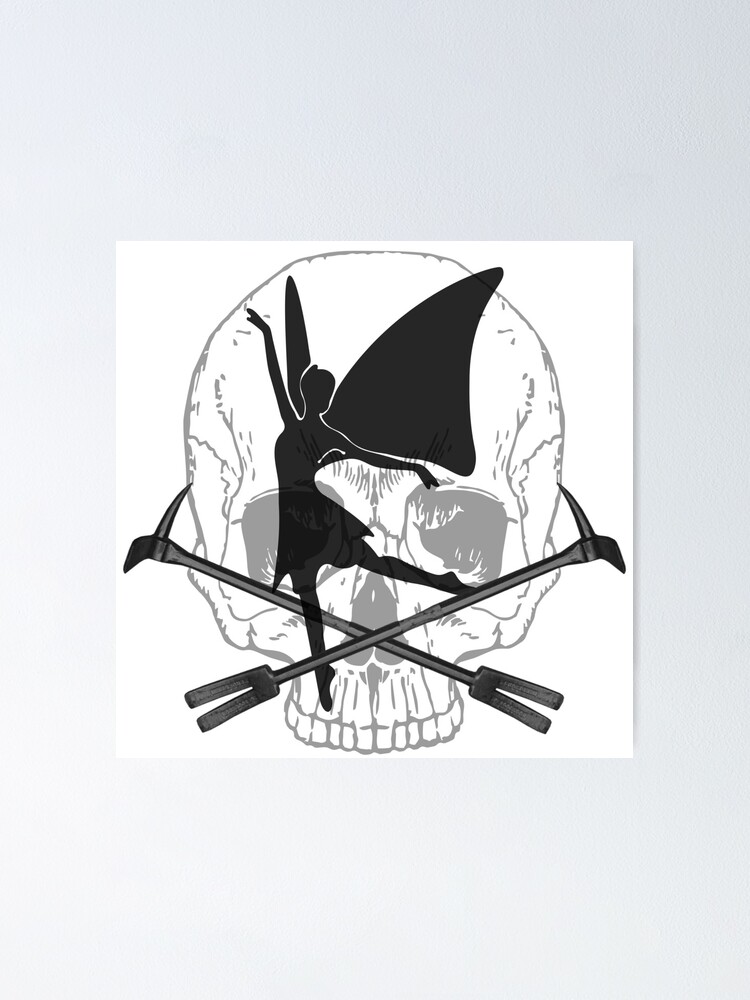 "The Jinx Fairy black flag (skull & crossbones)" Poster for Sale by ...