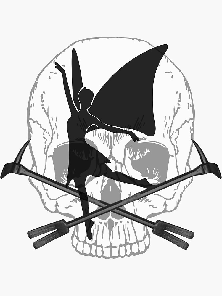 Pegatina «La bandera negra Jinx Fairy (calavera y tibias cruzadas)» de ...