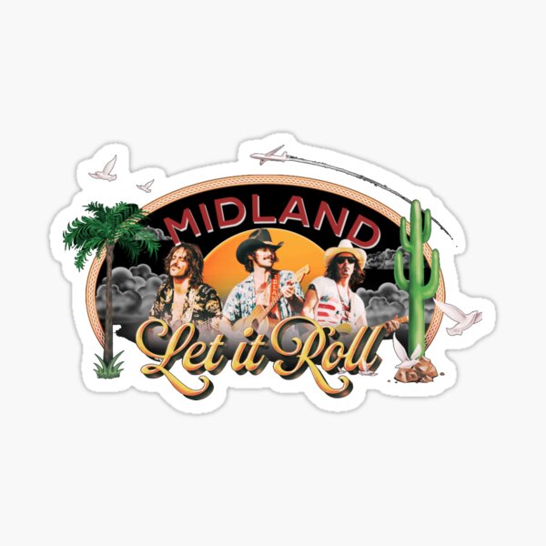 "Best Retro midland music logo" Sticker for Sale by DLutfy | Redbubble