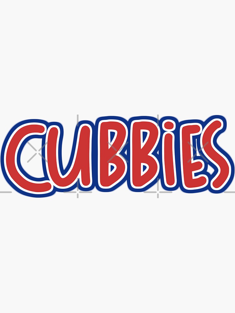 "Cubbies " Sticker for Sale by LockedUp | Redbubble