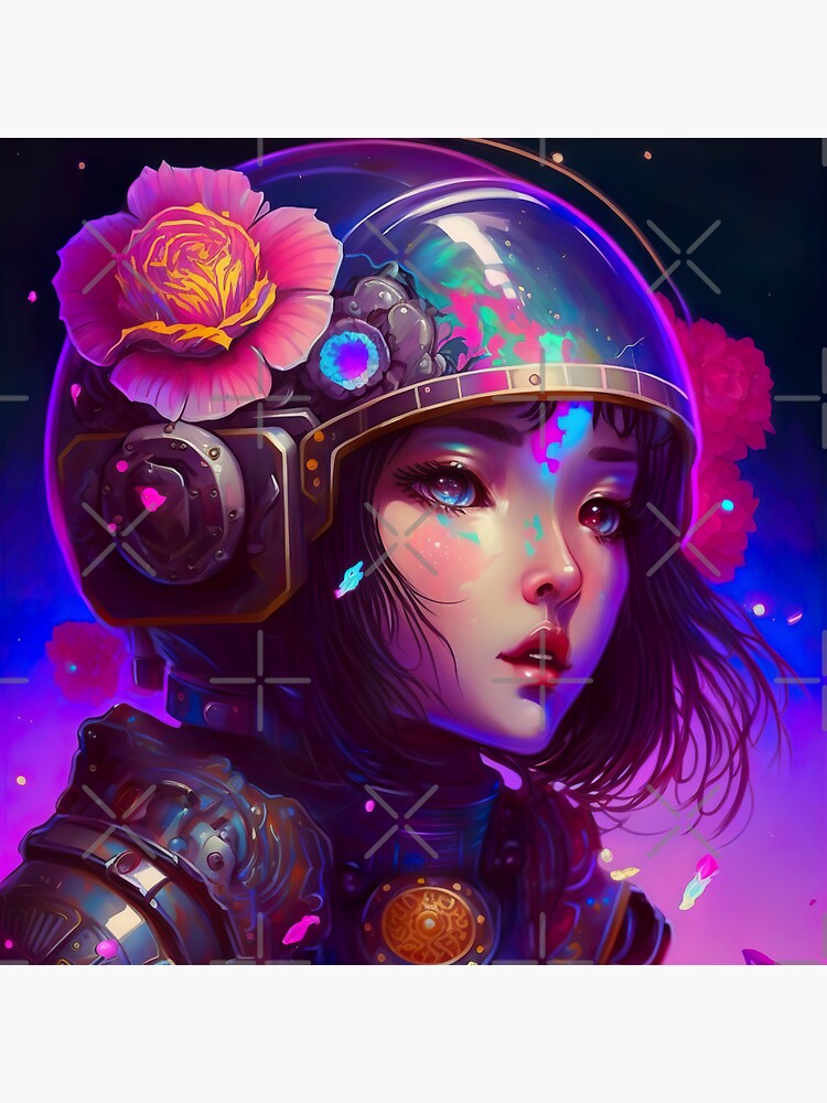 "space flower" Sticker for Sale by ururuty | Redbubble