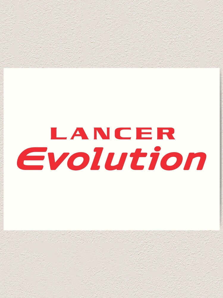 "Mitsubishi Lancer Evolution logo" Art Print for Sale by jcb787 | Redbubble
