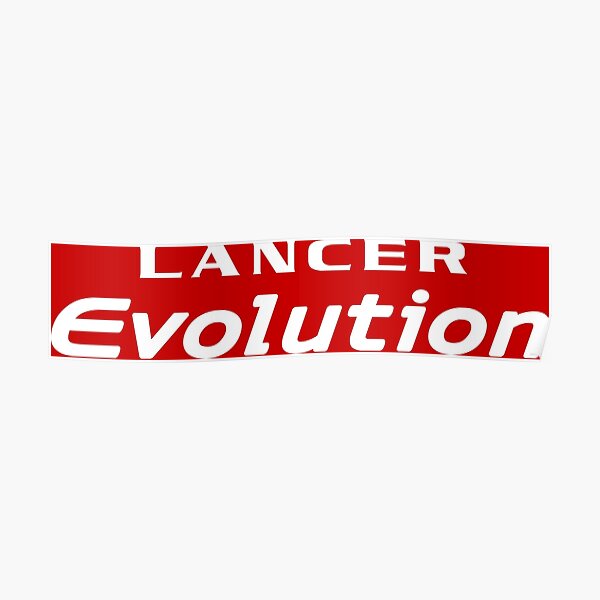 "Mitsubishi Lancer Evolution logo" Poster for Sale by jcb787 | Redbubble
