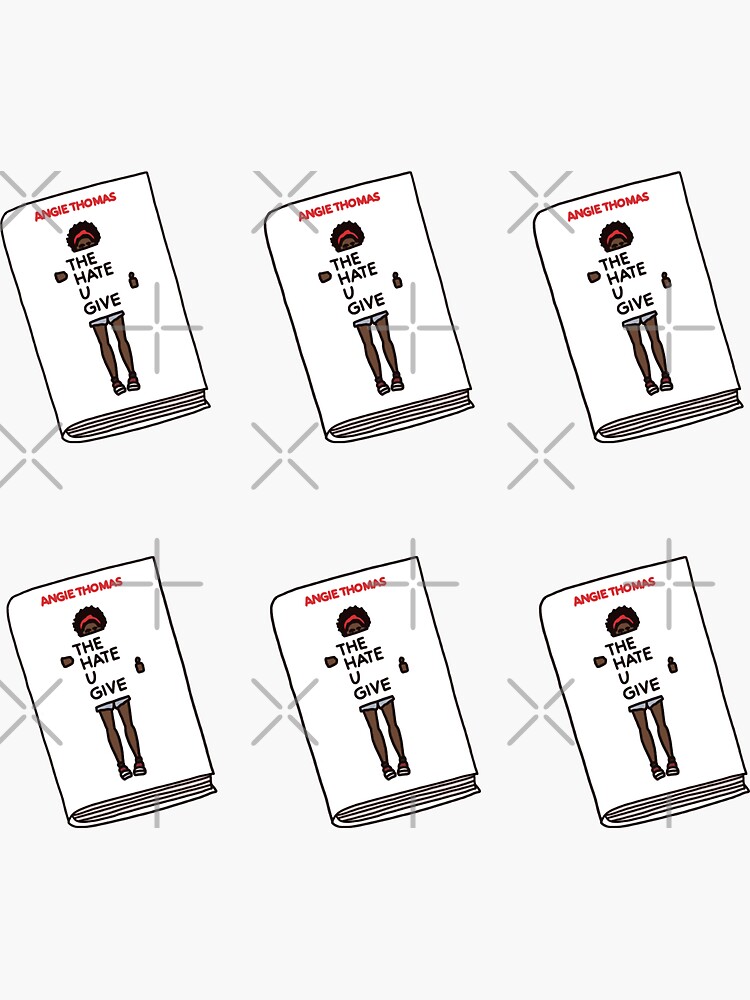 "The Hate U Give books" Sticker for Sale by lalashellsArt | Redbubble