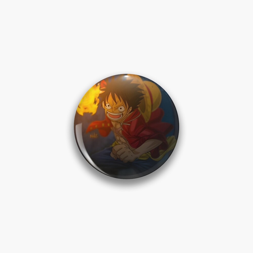 "Monkey D Luffy -One Piece" Pin for Sale by Thebestindesign | Redbubble