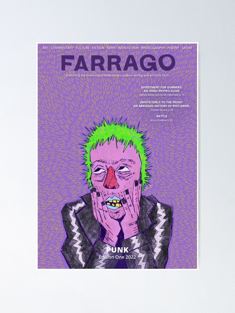 "Farrago Edition 1 Cover 2022" Poster for Sale by Farrago-Mag | Redbubble