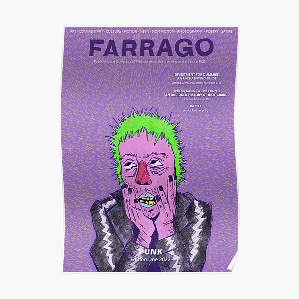 "Farrago Edition 1 Cover 2022" Poster for Sale by Farrago-Mag | Redbubble