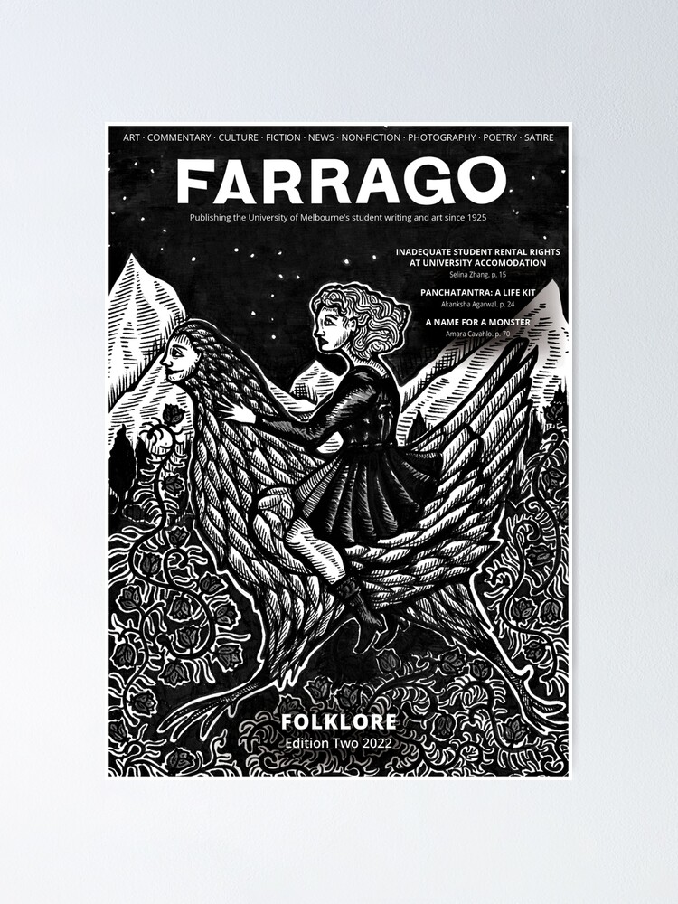 "Farrago Edition 2 Cover 2022" Poster for Sale by Farrago-Mag | Redbubble