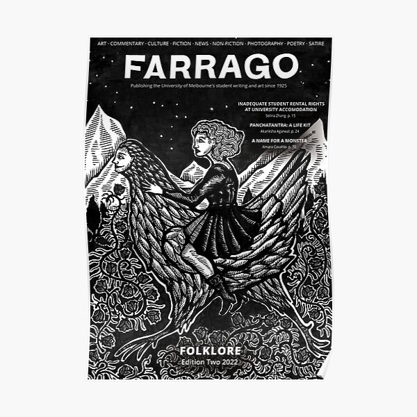 "Farrago Edition 2 Cover 2022" Poster for Sale by Farrago-Mag | Redbubble