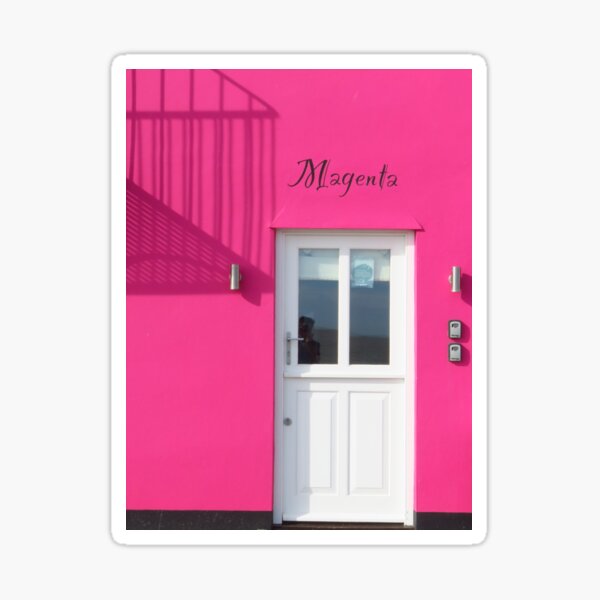 "Magenta" Sticker for Sale by wiggyofipswich | Redbubble