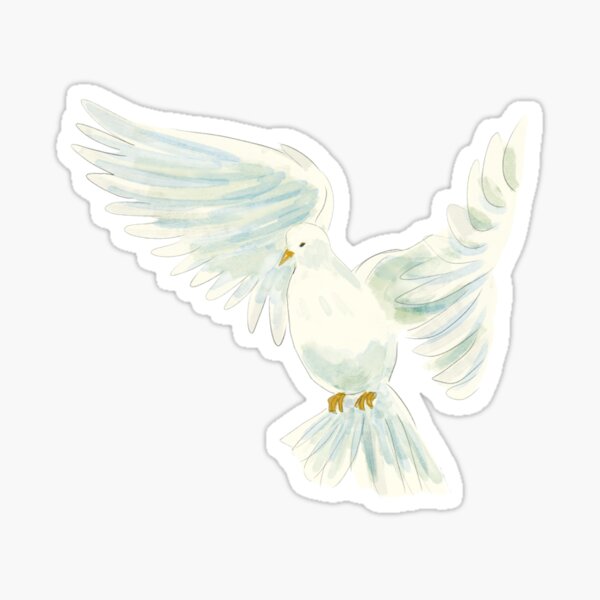 "Peaceful Dove" Sticker for Sale by corneliaco | Redbubble