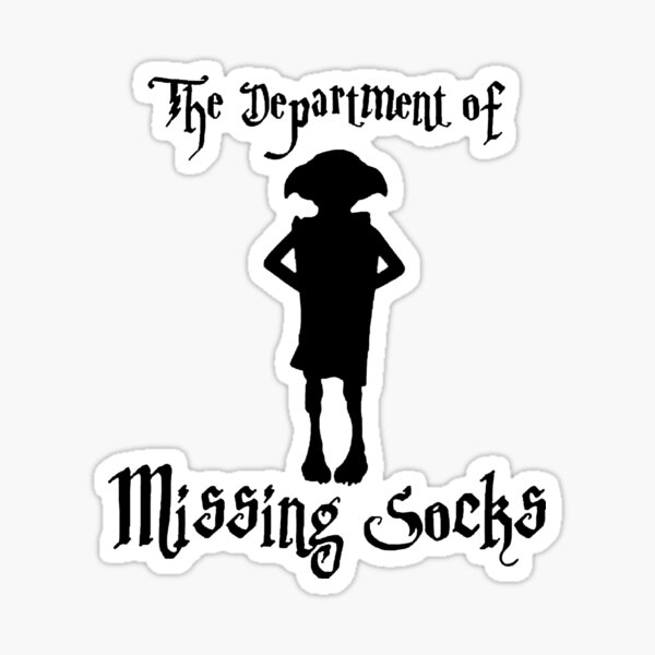 "the department of missing socks and slaves liberation" Sticker for ...