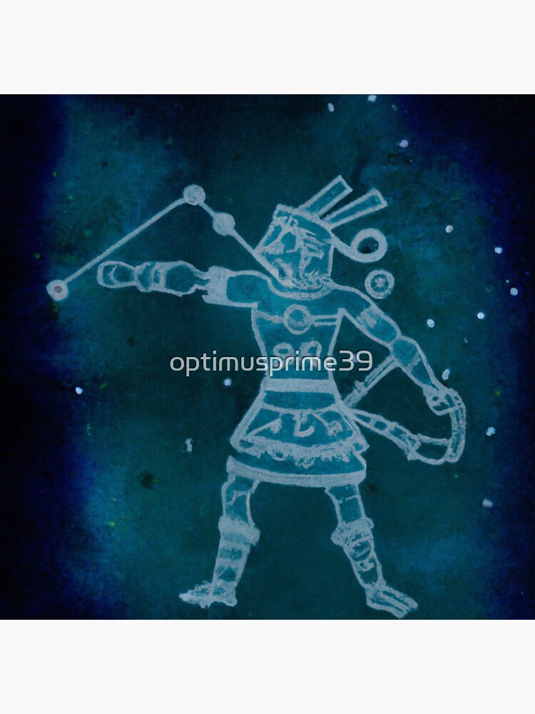 "MAYAN WARRIOR CONSTELLATION" Sticker for Sale by optimusprime39 ...