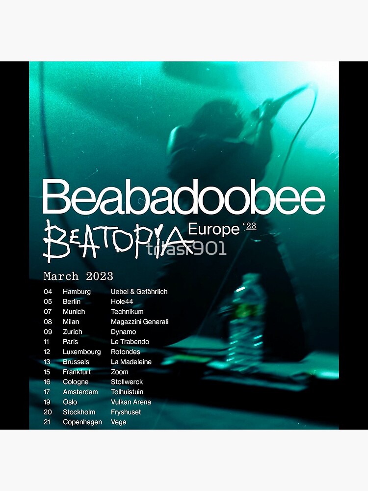 "Beatopia Beabadoobee The Tour 2023 tria1" Photographic Print for Sale ...