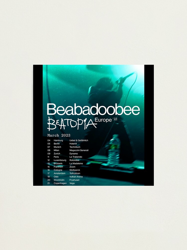 "Beatopia Beabadoobee The Tour 2023 tria1" Photographic Print for Sale ...