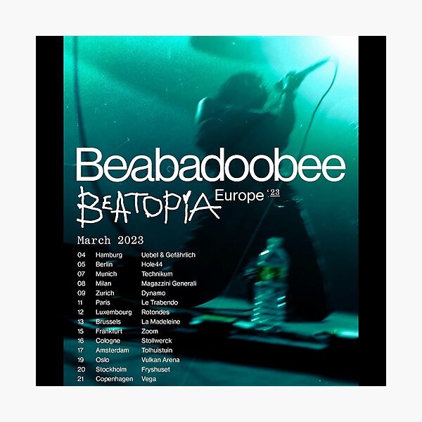 "Beatopia Beabadoobee The Tour 2023 tria1" Photographic Print for Sale ...