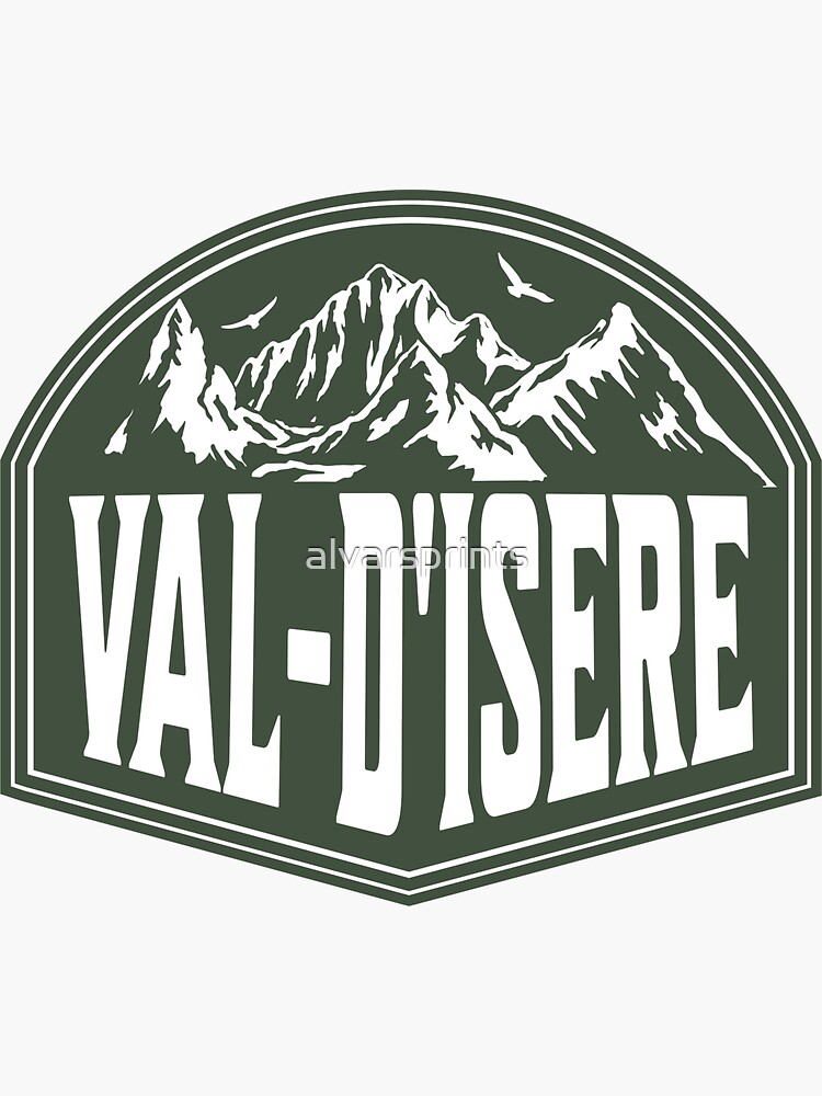 "Val d'Isere French Alps" Sticker for Sale by alvarsprints | Redbubble