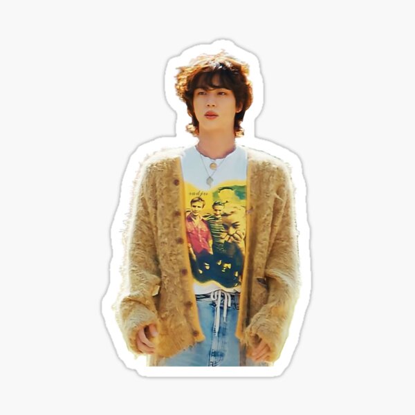 "jin the astronaut " Sticker for Sale by HelloSoinx | Redbubble