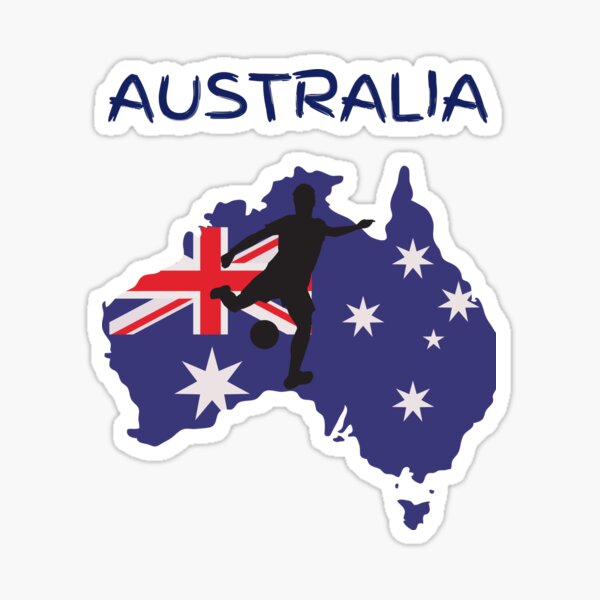 "Australia national soccer team" Sticker for Sale by R2Dsign | Redbubble