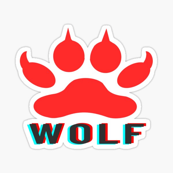 "WOLF Design" Sticker for Sale by redperfectbrand | Redbubble