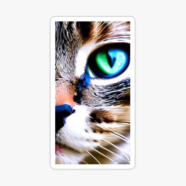 "Cats Eye" Sticker for Sale by OnigiriSuiko | Redbubble