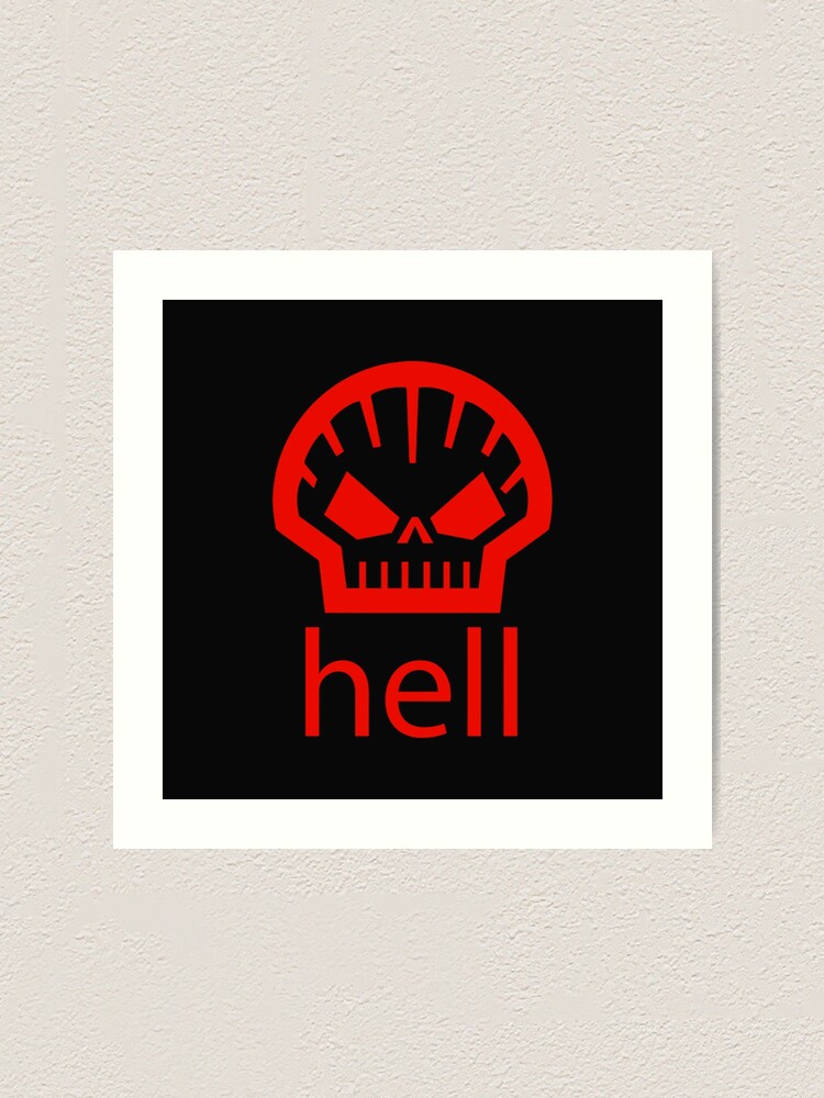 "hell shell logo as worn by heath ledger" Art Print for Sale by ...