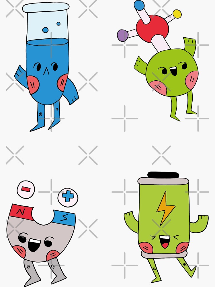 "Cute Chemistry, science and Physic Pack" Sticker for Sale by Rabbit ...