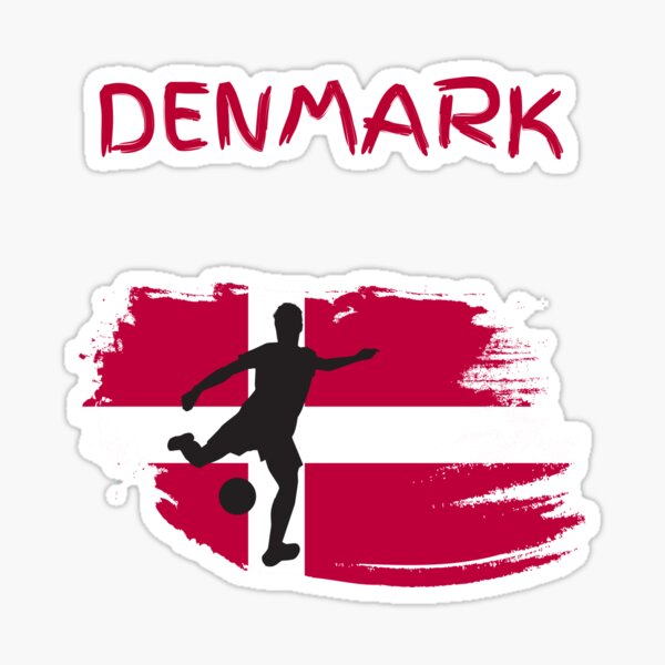 "Denmark national soccer team" Sticker for Sale by R2Dsign | Redbubble