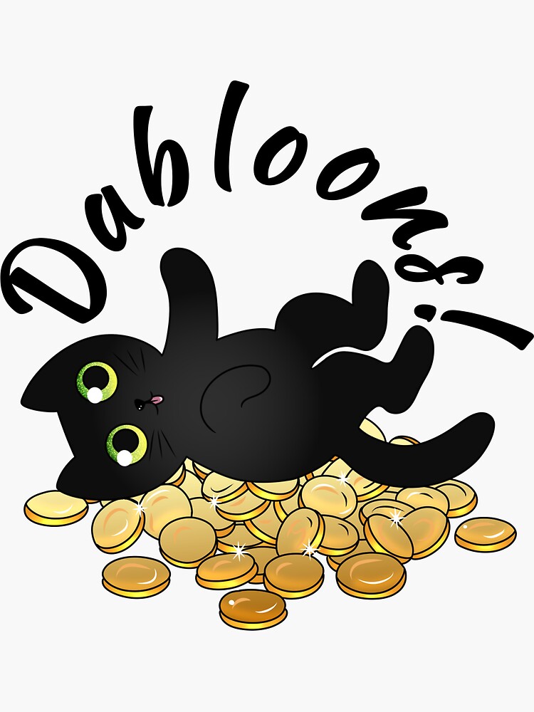 "Dabloons!" Sticker for Sale by cocodoodlez | Redbubble