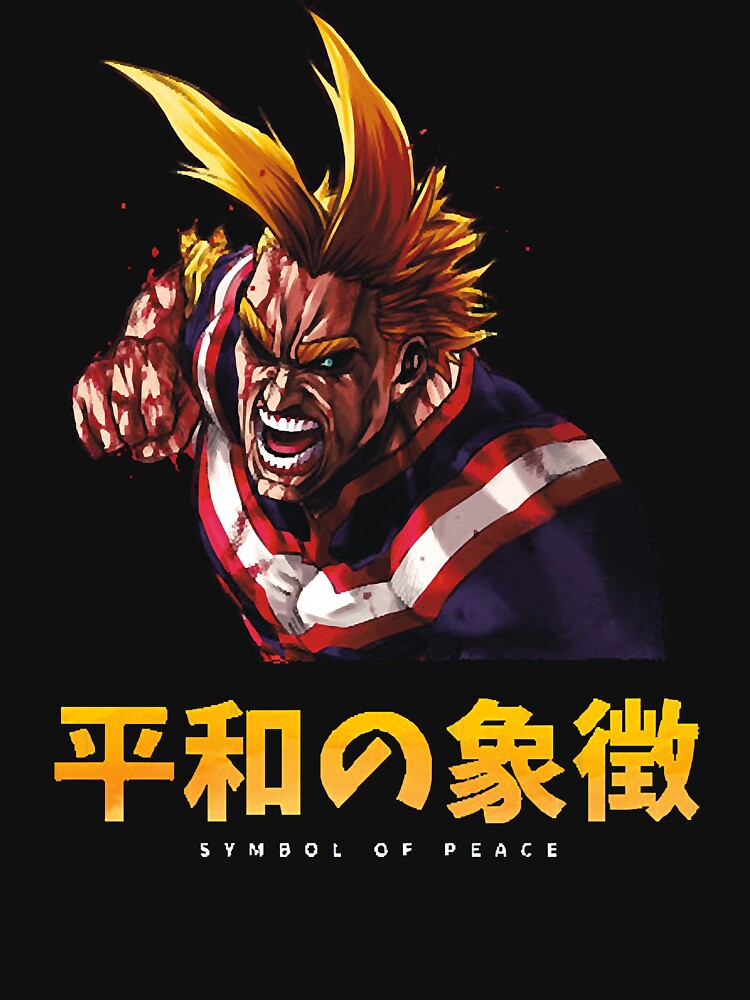 "All Might - Symbol of peace BNHA - Tshirt" T-shirt for Sale by ...
