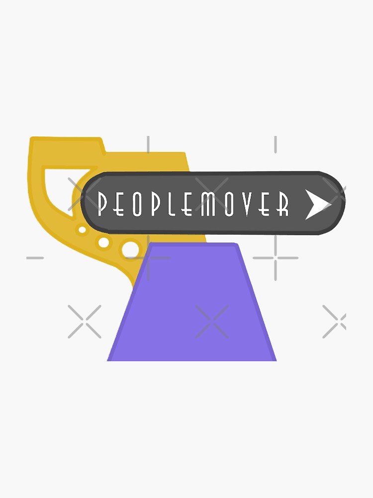 "Old Peoplemover Sign " Sticker for Sale by Tnsamhooker | Redbubble