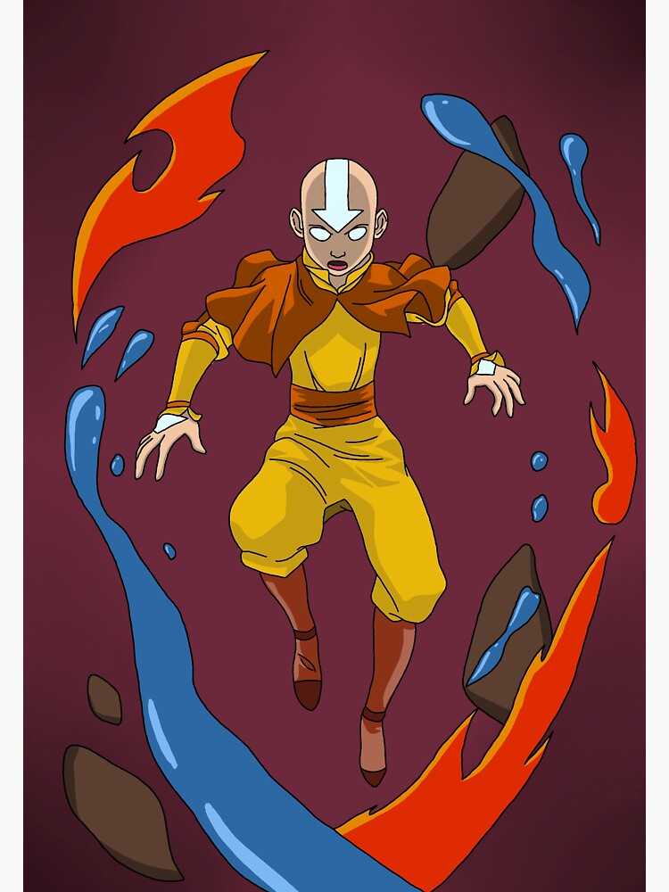 "Avatar the last Airbender (avatar state)" Sticker for Sale by EmGane ...