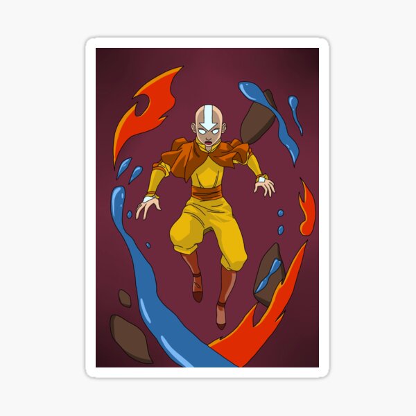 "Avatar the last Airbender (avatar state)" Sticker for Sale by EmGane ...