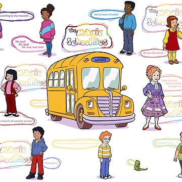 "The Magic School Bus Cast" Kids T-Shirt for Sale by ModelManntastic ...