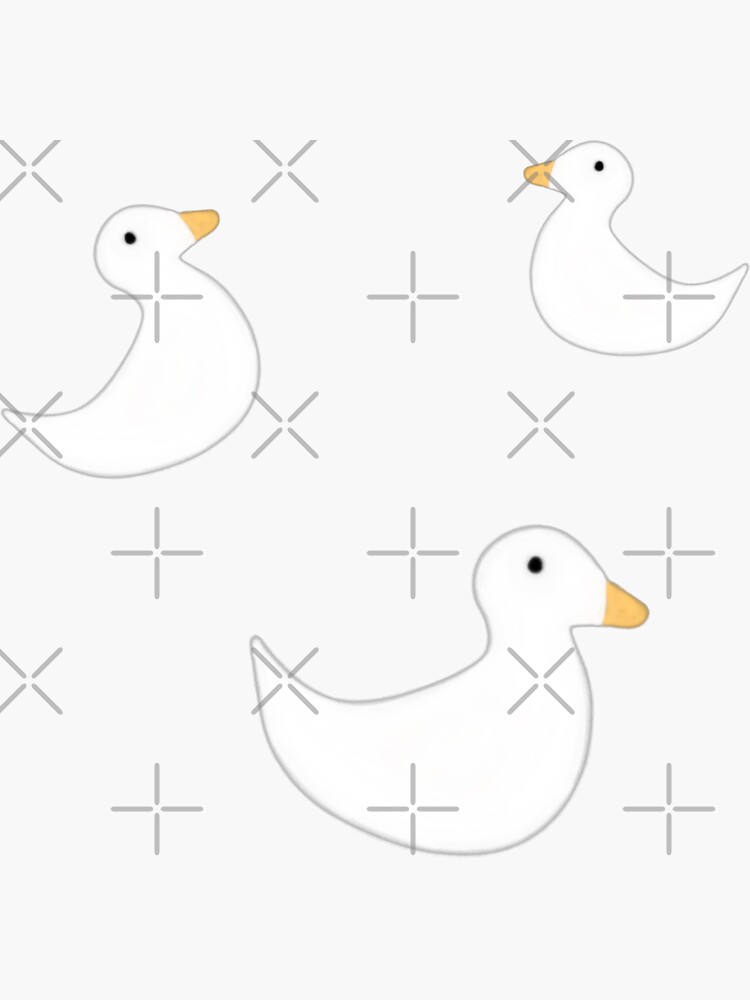 "Cutie Quacky Ducky (Pastel Blue Shade1) " Sticker for Sale by ...