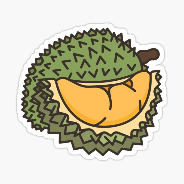 "Durian sticker pack" Sticker for Sale by JA57 | Redbubble