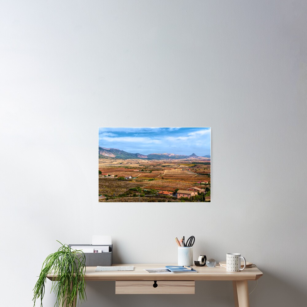 "Laguardia Spain Mountain and Countryside Vew Rioja Region " Poster for ...