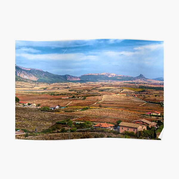 "Laguardia Spain Mountain and Countryside Vew Rioja Region " Poster for ...