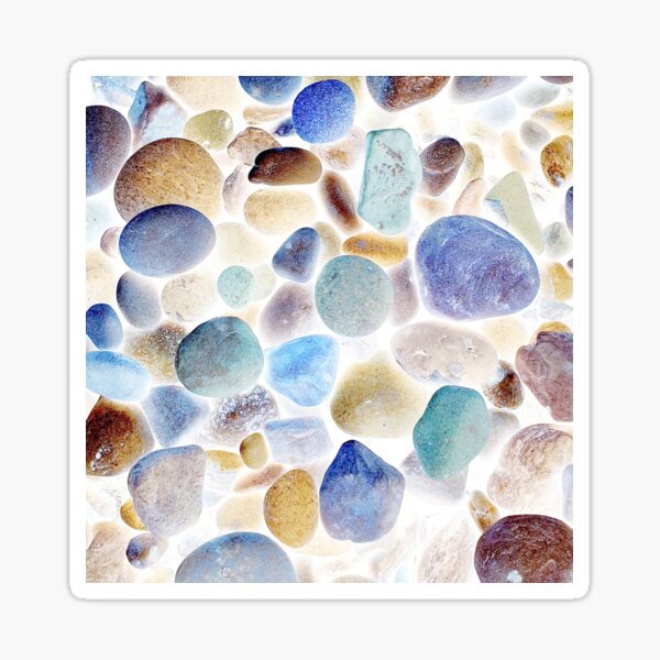 "Space Gems, Digitally Altered Photograph Of Pebbles" Sticker for Sale ...