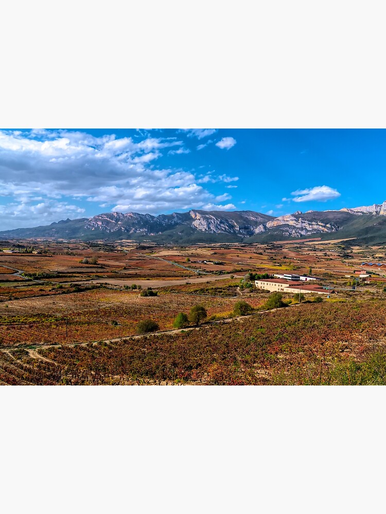 "Rioja Wine Region View from Laguardia Spain Vineyards and Mountains ...