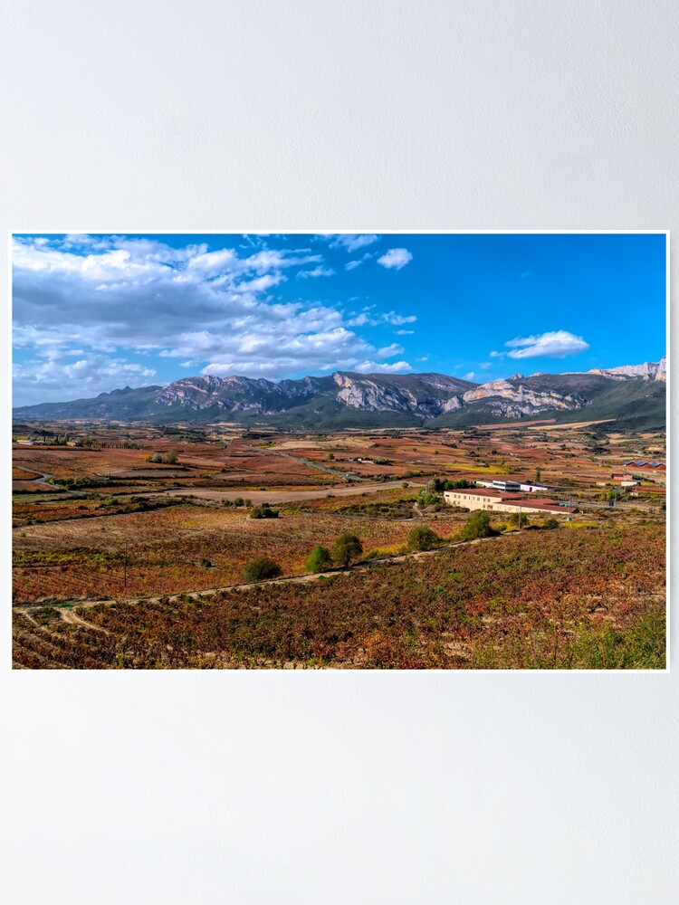 "Rioja Wine Region View from Laguardia Spain Vineyards and Mountains ...