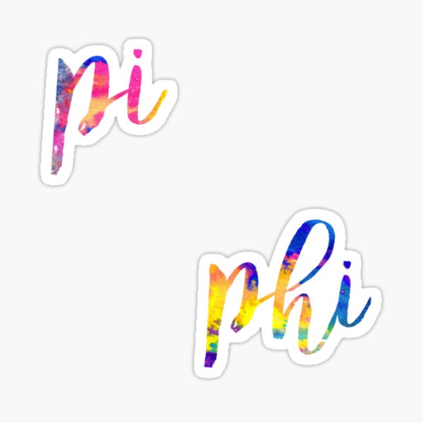 "Pi Phi sunset colors" Sticker by laurenhome | Redbubble