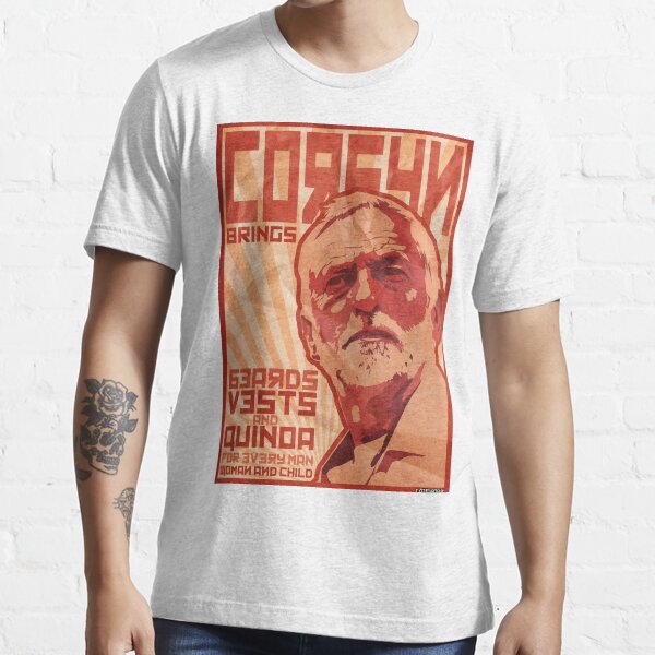 "Corbyn Brings Beards, Vest and Quinoa" T-shirt for Sale by loudribs ...